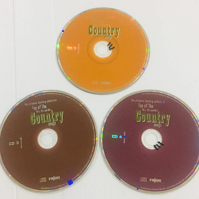 TOP OF THE 60s 70s 80s Country Songs Disc 2 3 4 CD Ultimate Country Collection $18.00 - PicClick AU