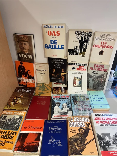 LOT 28 LIVRES Histoire Divers - Guerre / WW1/WW2/Napoléon/occupation ...