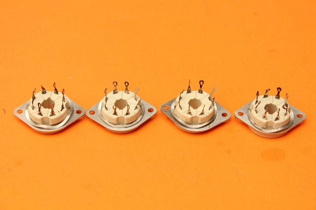 VINTAGE K8A OCTAL Vacuum Tube Ceramic Socket Valve Base For KT88 EL34 ...