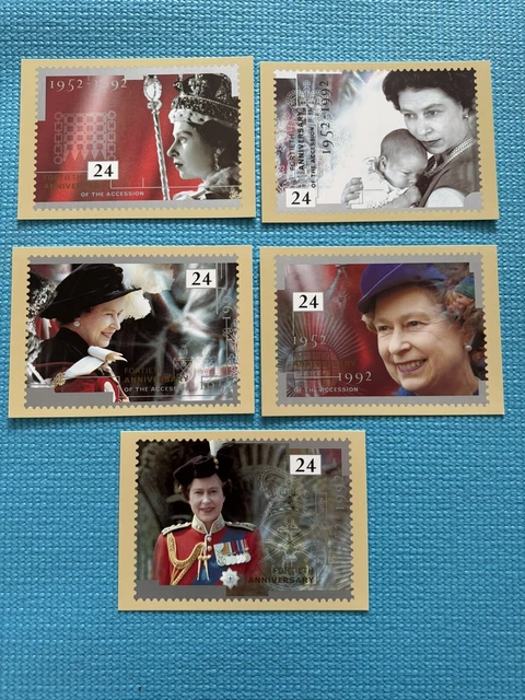 PHQ 141 POST Office Stamp Card Series Set Postcards 1952-1992 Royal ...