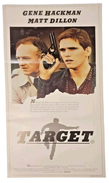 DAYBILL TARGET ORIGINAL Australian Movie Poster. Gene Hackman, Matt ...
