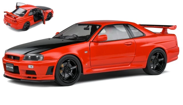 SOLIDO NISSAN SKYLINE (R34) GT-R 1999 ACTIVE RED 1:18 EUR 65,76 ...