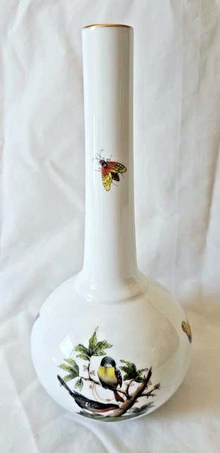 GORGEOUS HEREND ROTHSCHILD Bird Pattern Vase £85.00 - PicClick UK
