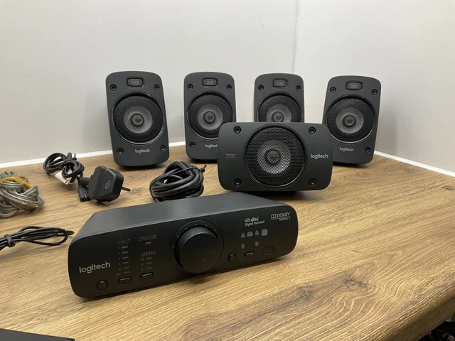 LOGITECH Z906 5.1 Surround Sound Speaker System Dolby complete good ...