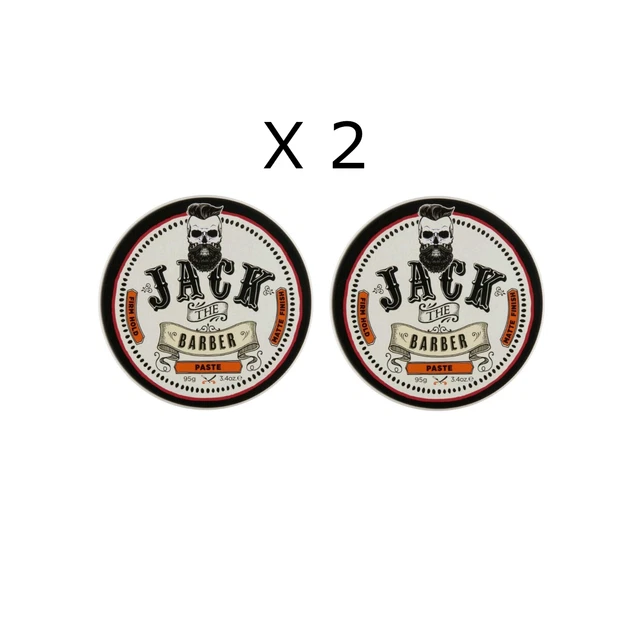 JACK THE BARBER Paste 190G (2 X 95g) Men Hair Styling Firm Hold Matte Finish $23.99 - PicClick AU