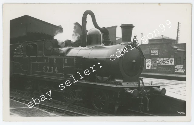 LNER EX MSLR No. 5734 F1 2-4-2T Loco Postcard - London North Eastern ...