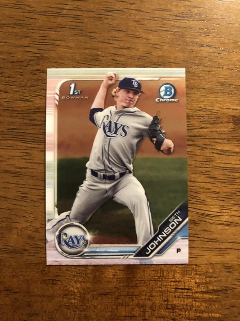 2019 BOWMAN DRAFT Chrome Base #BDC-90 Seth Johnson - Tampa Bay Rays EUR 3,11 - PicClick FR
