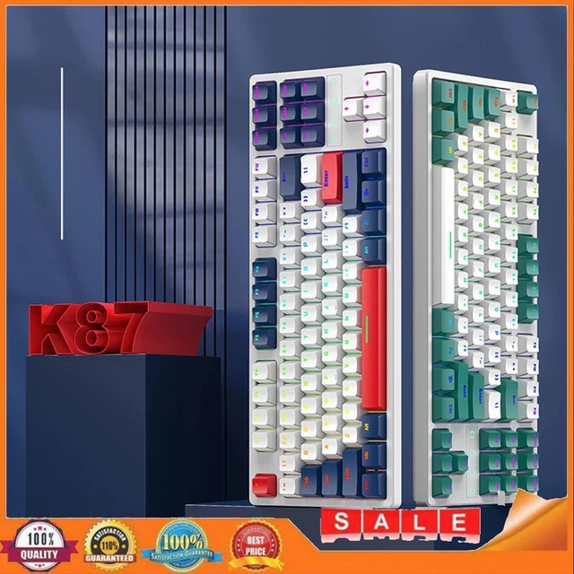 87 KEYS GAMER Mechanical Keyboard Backlit RGB Hot Swappable for Desktop ...