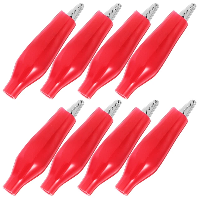 100PCS ALLIGATOR TESTING Clamps Electrical Test Leads Alligator Clips ...