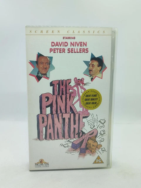 THE PINK PANTHER, Starring Peter Sellers On VHS Video Cassette Tape £9. ...
