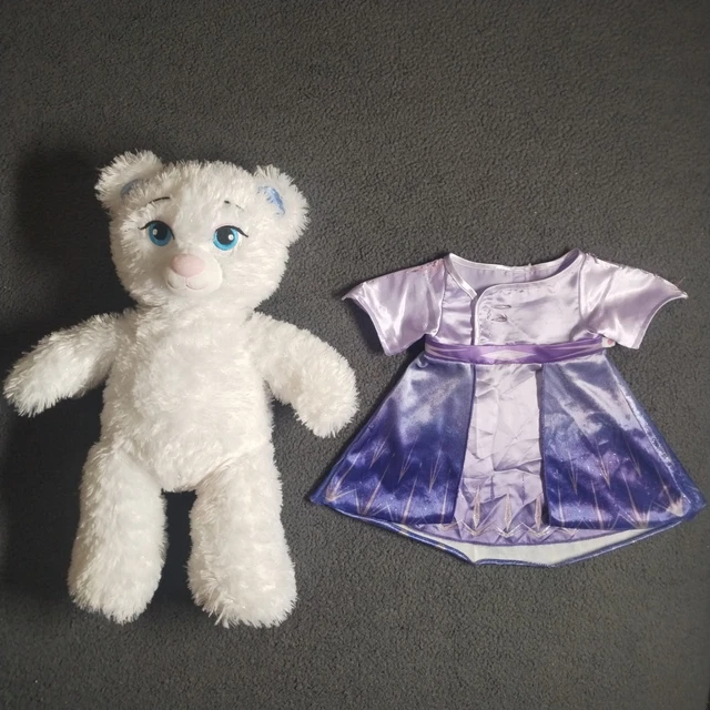 ELSA PLUSH BUILD A Bear Disney Frozen 2 White Sparkle Teddy Anna Outfit ...