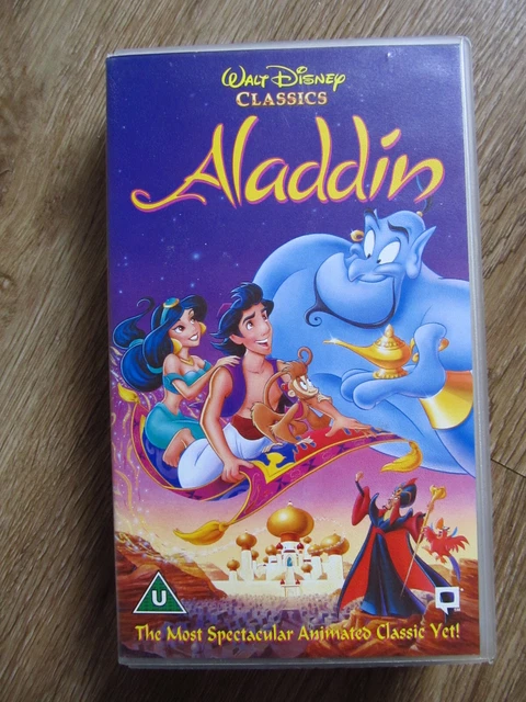 ALADDIN VHS شريط فيديو علاء الدين وملك اللصوص ستاليون لغة عربية مصرية ...