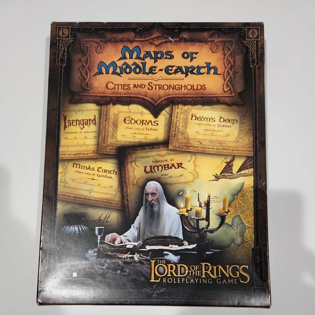 LORD OF THE Rings Maps Of Middle Earth from Decipher Inc. £60.18 ...