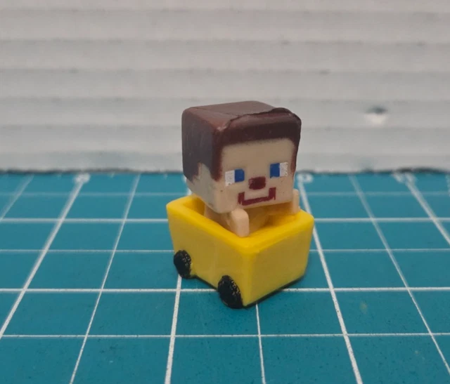 MINECRAFT MINIFIGURE MINI Figure 1" Netherrack Series 3 Steve In Yellow ...