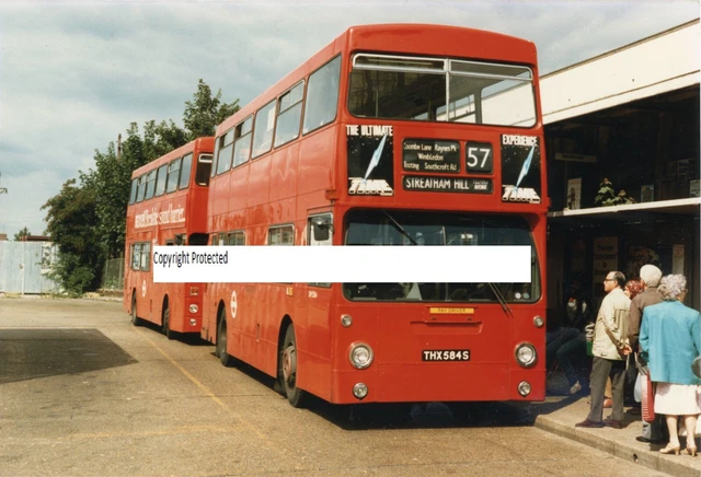 LONDON TRANSPORT BUS Colour Photograph Leyland Fleetline DMS THX 584S ...