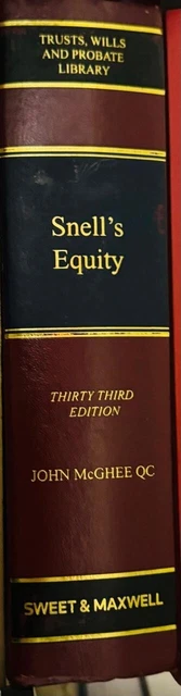 SNELL'S EQUITY 33E édition par John McGHEE QC EUR 147,82 - PicClick FR