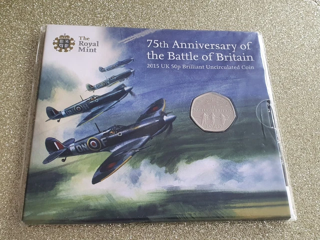 2015 75TH ANNIVERSARY Of The Battle Of Britain 50p Fifty Pence BU ...