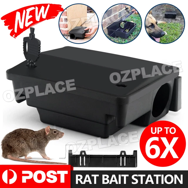 DEFENCE RAT BAIT Lockable Station Trap Control Box Rodent Poison Mouse ...