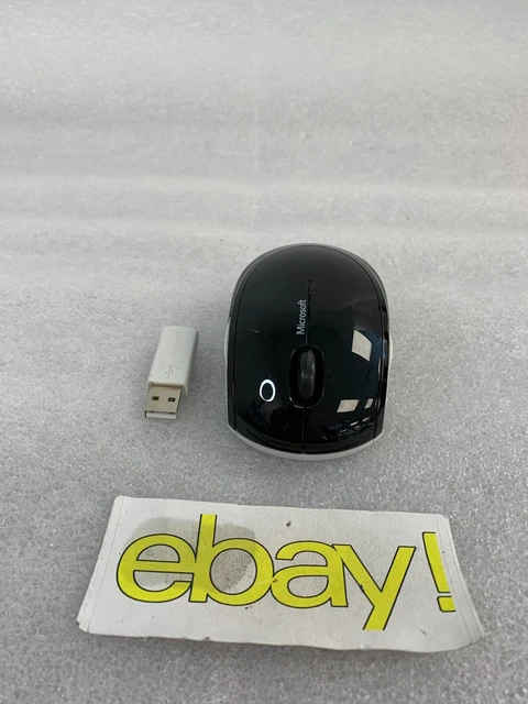 MICROSOFT WIRELESS MOUSE 5000 MDL 1387 Laser 5-Button w/ USB Dongle ...