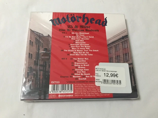 2CD 23T MOTORHEAD Live At Brixton Academy The Complete Concert (Neuf ...