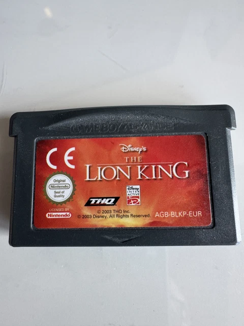 THE LION KING (Cartridge Only) - Genuine - Game Boy Advance - GBA £5.19 ...