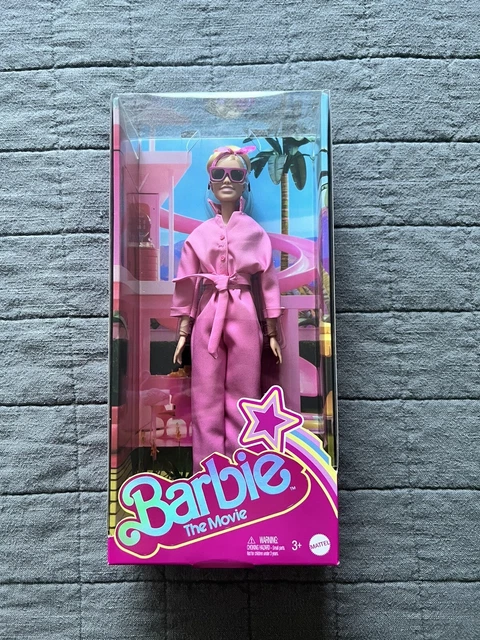 BARBIE THE MOVIE Doll Margot Robbie As Barbie In Pink Power Jumpsuit ...