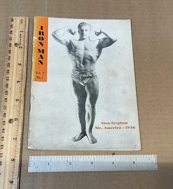 VINTAGE IRON MAN Magazine Bodybuilding Physical Physique Vol.7 No.1 ...