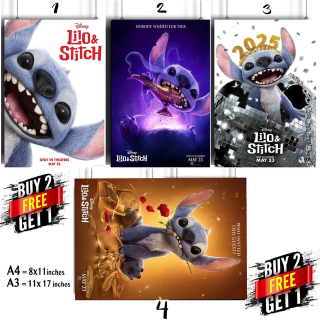 LILO & STITCH Official Movie Poster 2025 $27.56 - PicClick CA