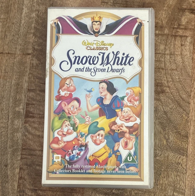 WALT DISNEY CLASSICS Snow White and the Seven Dwarfs VHS PAL U 1937 ...