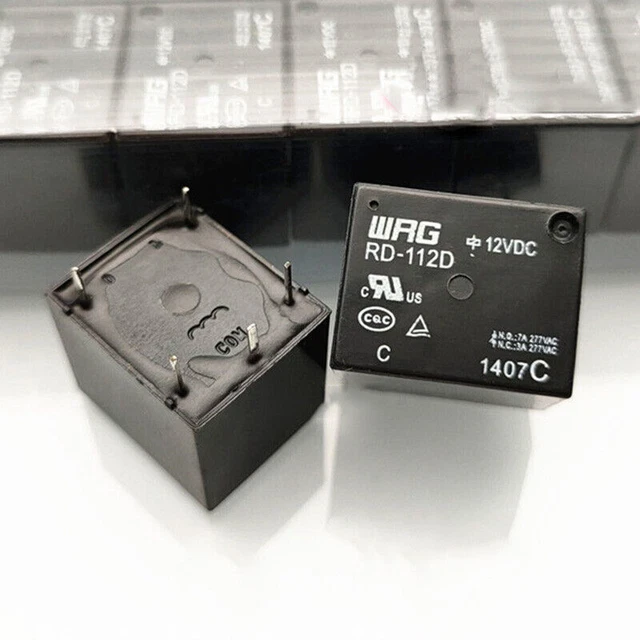 1PC WRG RD-112D 12VDC Power Relay 5Pins 7A 277VAC #SY7 EUR 3,89 ...