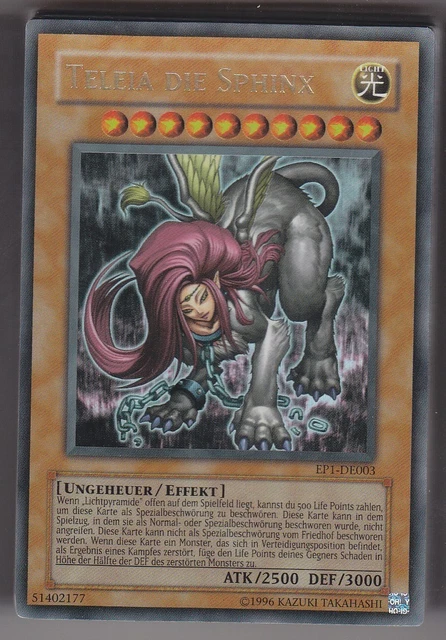 YU-GI-OH TELEIA DIE Sphinx Ultra Rare EP1-DE003 EUR 1,00 - PicClick DE
