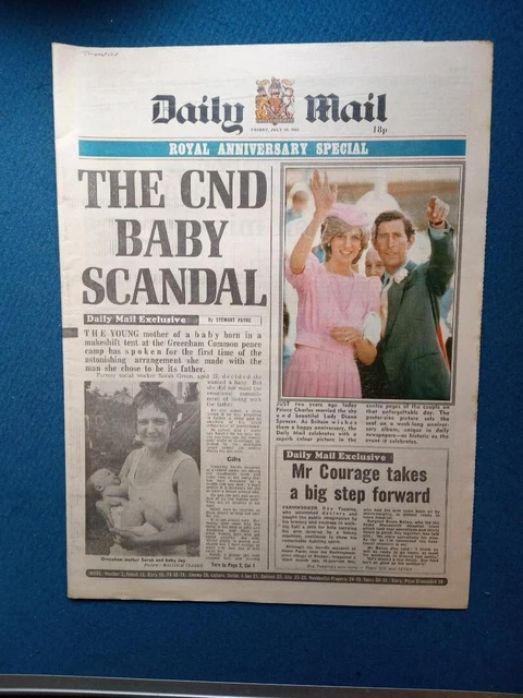 DAILY MAIL ORIGINAL Newspaper 70s, 80s, 90s, 2000's - Your Birthday ...