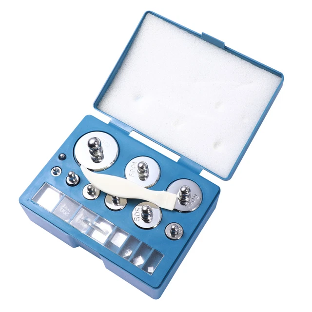 WEIGHT CALIBRATION KIT Steel Balance Weight Hooked Mass Set Slotted Set ...