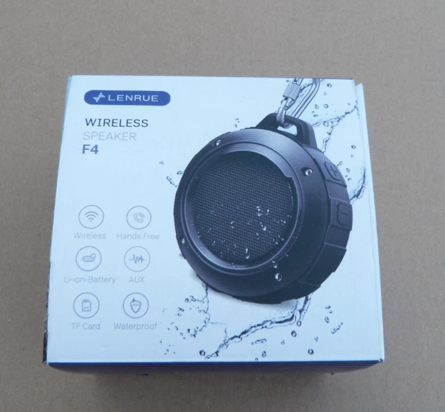 LENRUE F4 WIRELESS Waterproof Portable Bluetooth Speaker £29.28 ...