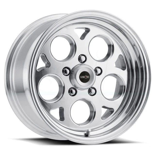 4-NEW 15& VISION 561 Sport Mag Wheels 15x10 5x114.3 0 Polished Rims 83. ...