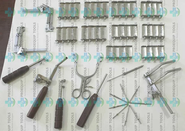 CASPER CERVICAL VERTEBRAL Column Complete Set Retractor Surgery ...