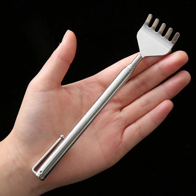 BACK SCRATCHER TELESCOPIC Extendable Claw Extender Metal Stainless ...