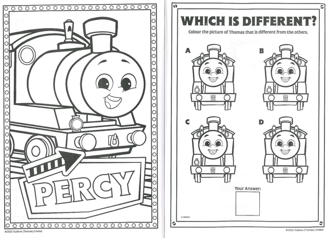 THOMAS THE TANK Engine & Friends Jumbo Colouring & Activity Puzzle Book ...