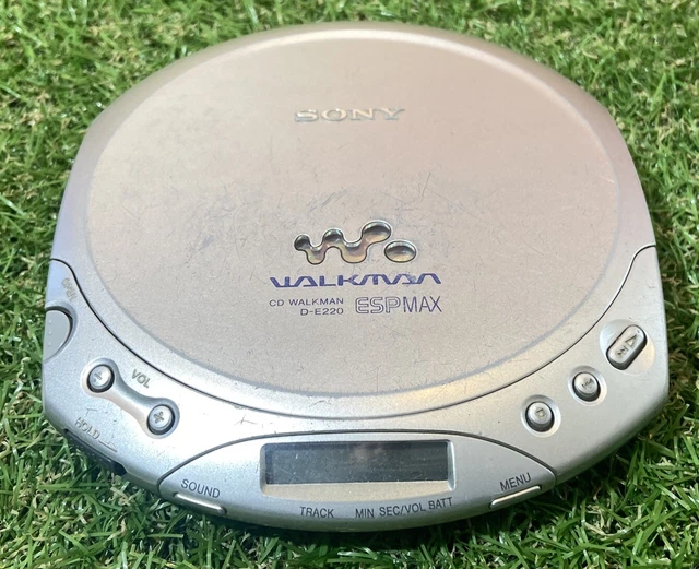 SONY CD WALKMAN D-E220 ESP MAX Portable CD Player In Silver £29.99 ...