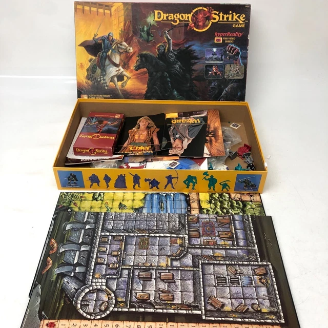 DRAGON STRIKE ADVENTURE Board Game VHS Dungeons Dragons Fantasy Role ...