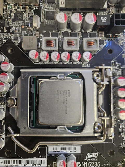 FOXCONN ITX MOTHERBOARD Plus Intel I5 2500 Cpu $85.99 - PicClick AU