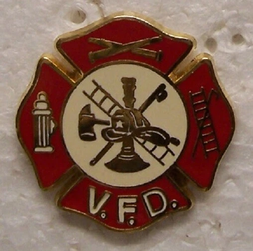 HAT PIN FIRE Rescue Police Volunteer Fire Department Emblem NEW Lapel ...