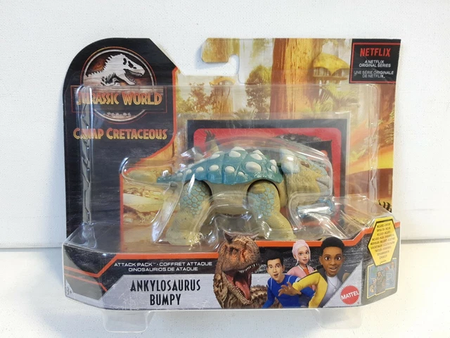 ANKYLOSAURUS BUMPY FIGURE Jurassic World Camp Cretaceous Netflix Mattel ...