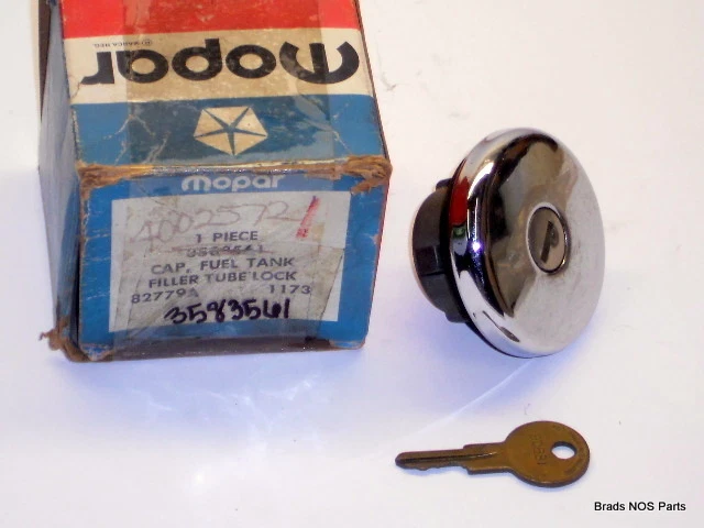 NOS MOPAR 1972-1974 Plymouth Cuda Roadrunner LOCKING GAS CAP & KEY ...