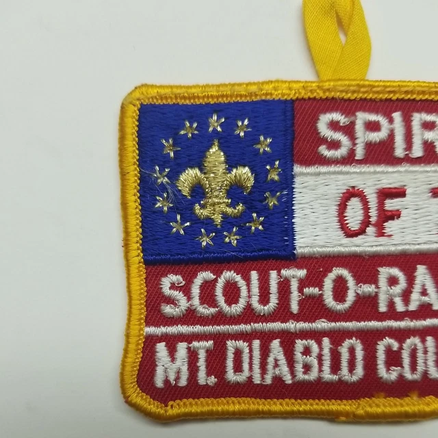 BSA MOUNT DIABLO Council vintage 1978 Scout-O-Rama Boy Scout Patch CA ...