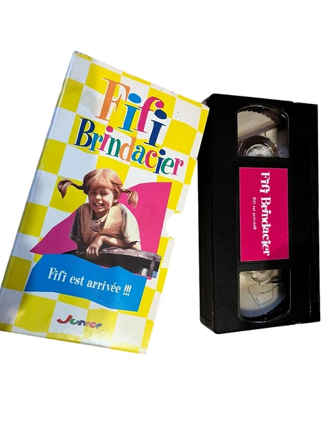 ANCIENNE CASSETTE VHS Magnétoscope Film Dessin Anime Fifi Et Brindacier ...