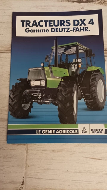 CATALOGUE / BROCHURE Tracteur DEUTZ- FAHR DX4 1989 EUR 6,00 - PicClick FR