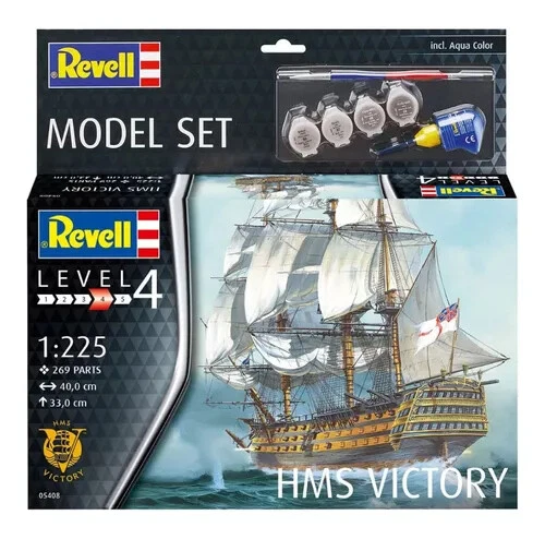 REVELL 65408 HMS Victory Model Set SHIP SCALE 1/225 NEW EUR 51,08 ...