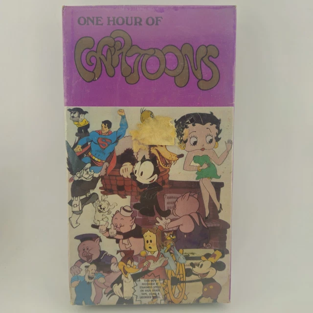 OVER ONE HOUR Of Cartoons VHS Tape - Betty Boop Heckle And Jeckle ...