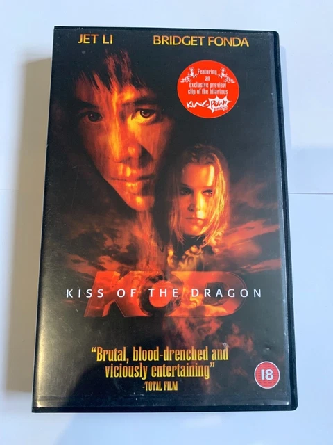 KISS OF THE Dragon {Vhs - Jet Li} Ex Location Grande Boîte Vidéo. Rare ...